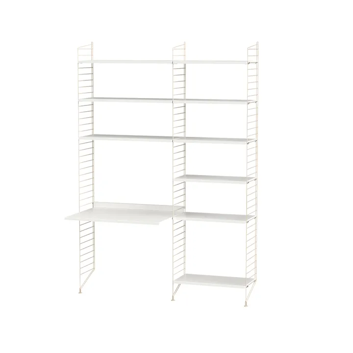 Köp Stringhylla barnrum vit & beige - Kombination D från String ...