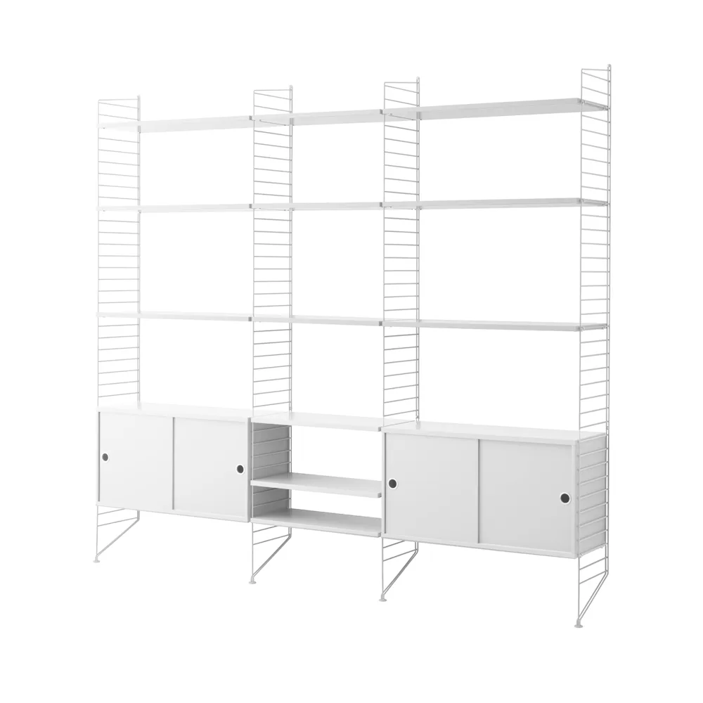 Köp Stringhylla bokhylla kombination B - vit från String Furniture ...