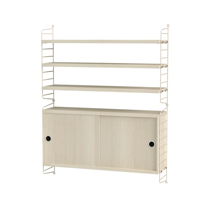 Köp Stringhylla vardagsrum ask & beige - Kombination I från String ...