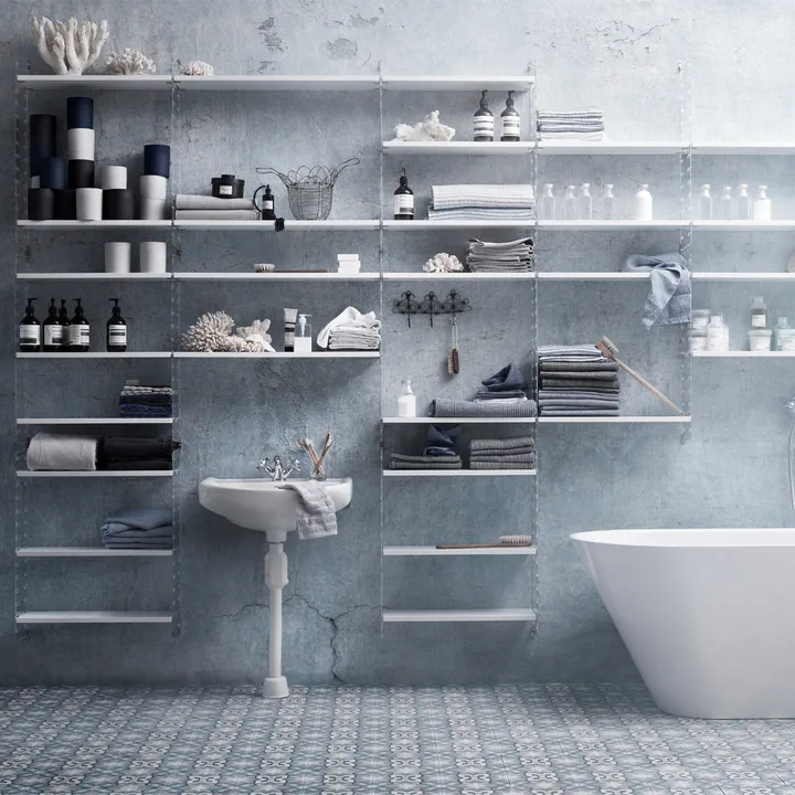 Köp Stringhylla badrum kombination I - svart från String | Svenssons.se