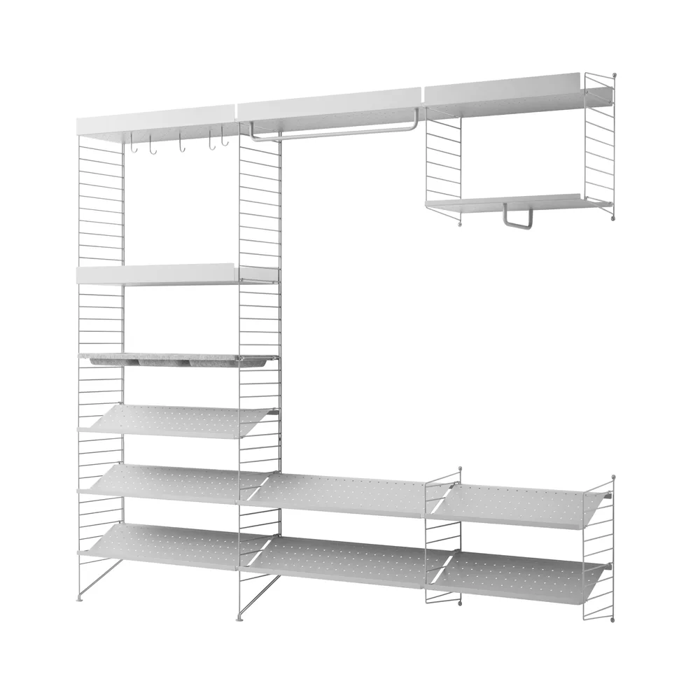 Köp Stringhylla hall grå - kombination I från String | Svenssons.se