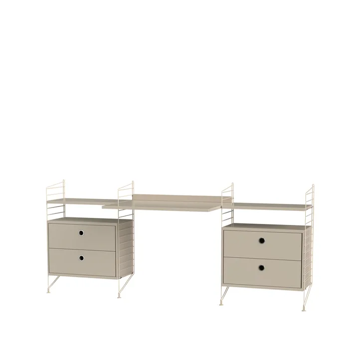 Köp Stringhylla kontor beige - Kombination C från String | Svenssons.se
