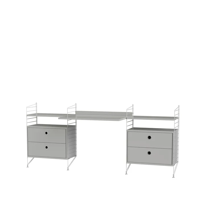 Köp Stringhylla kontor grå - Kombination C från String | Svenssons.se
