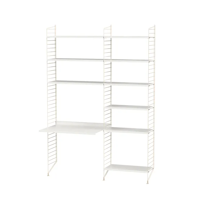 Köp Stringhylla kontor vit & beige - Kombination B från String ...