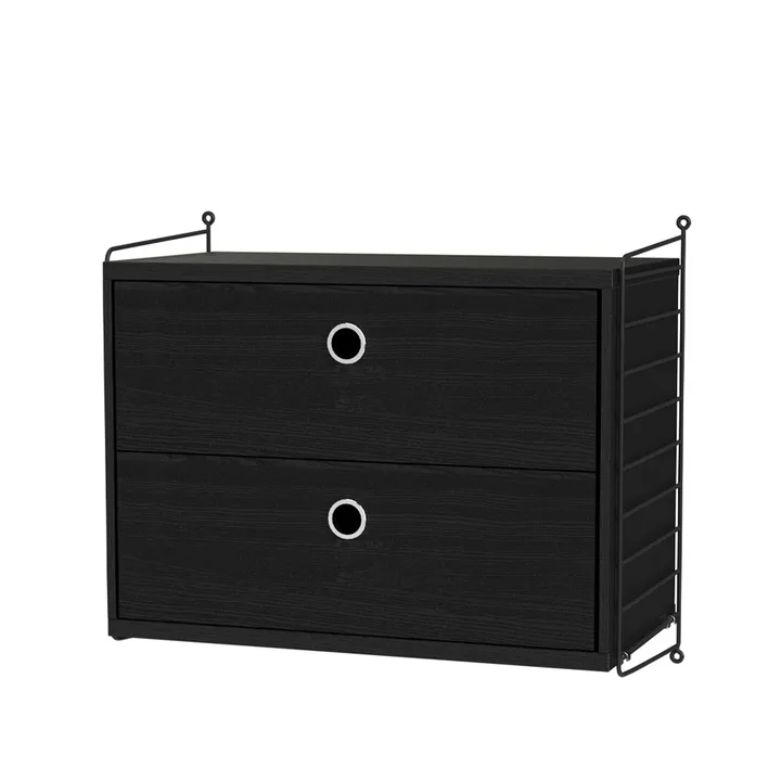 Köp Stringhylla sovrum svart - Kombination A från String | Svenssons.se