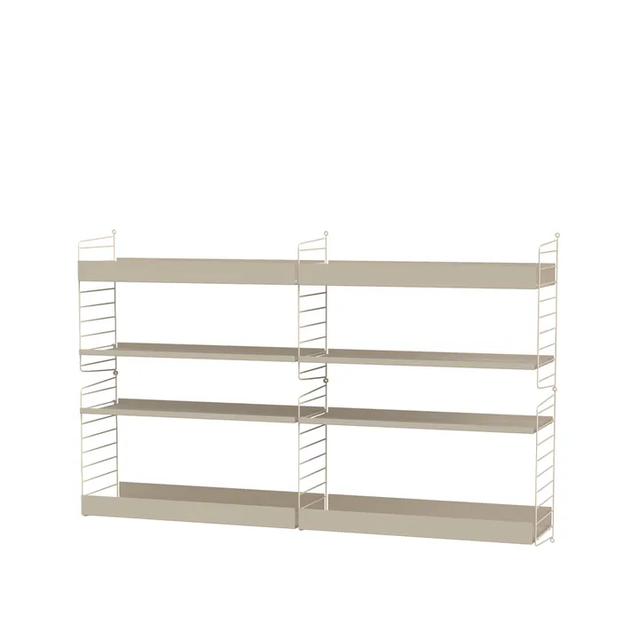 Köp Stringhylla vardagsrum beige - Kombination L från String | Svenssons.se