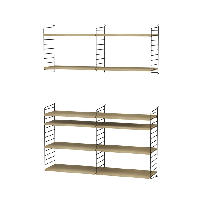 Köp Stringhylla vardagsrum ek & svart - Kombination N från String ...