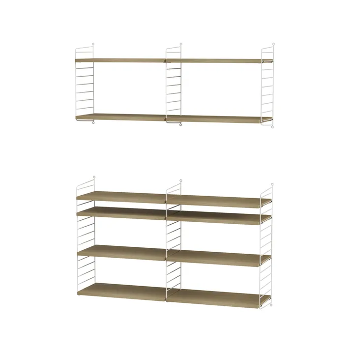 Köp Stringhylla vardagsrum ek & vit - Kombination N från String ...