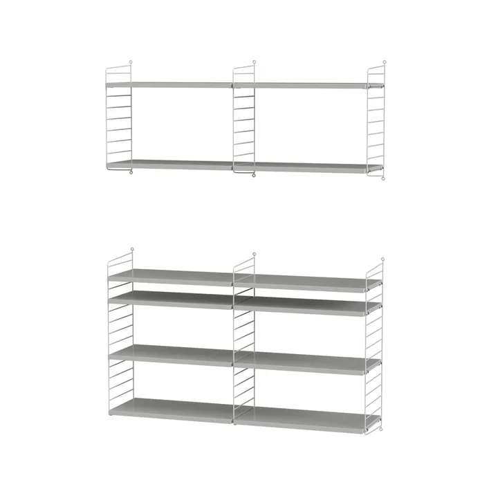 Köp Stringhylla vardagsrum grå - Kombination N från String | Svenssons.se