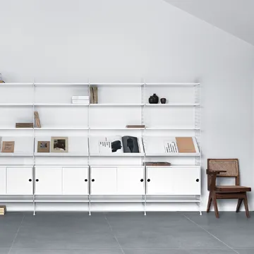 Köp Stringhylla vardagsrum vit - Kombination G från String | Svenssons.se