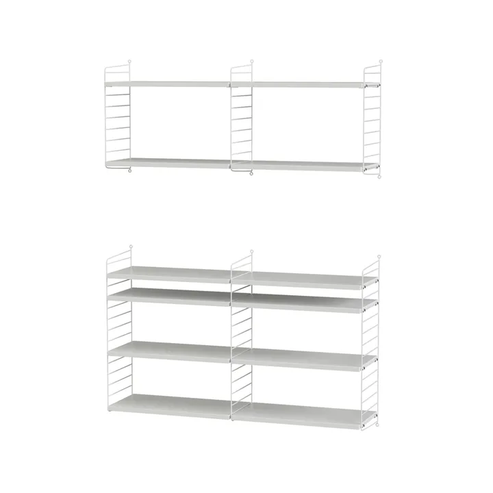 Köp Stringhylla vardagsrum vit - Kombination N från String | Svenssons.se